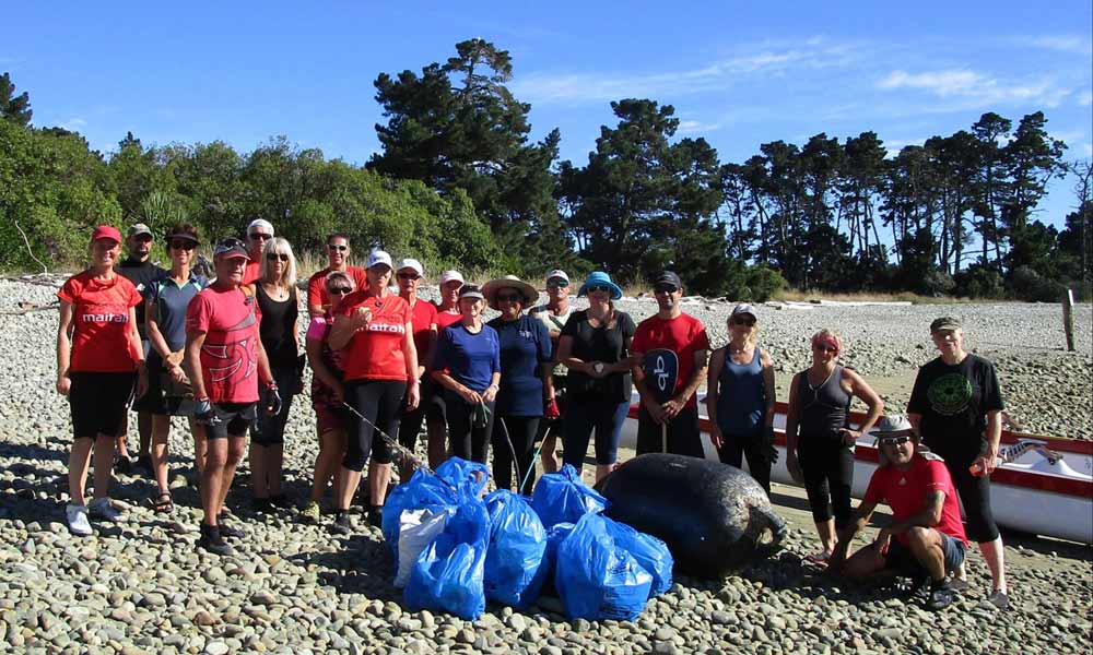 Big Beach Cleanup at Haulashore Island - Maitahi Outrigger Canoe Club